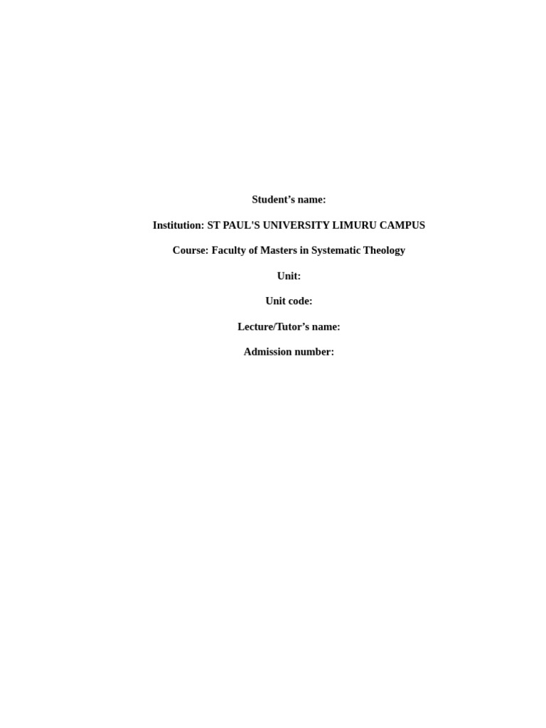 The Role of The Church in Social Responsibility - Edited | PDF | Mental ...