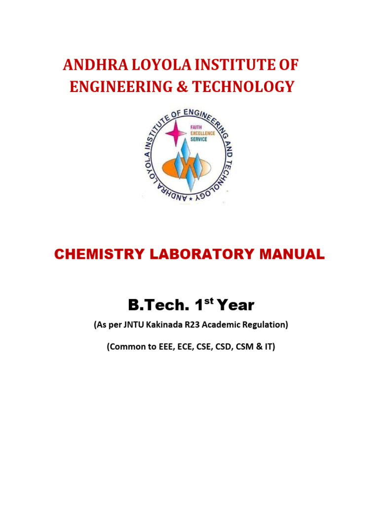 Chemistry Lab Manual | PDF