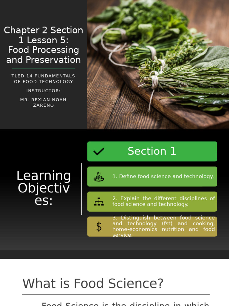 Food Processing and Preservation Methods | PDF | Food Preservation ...