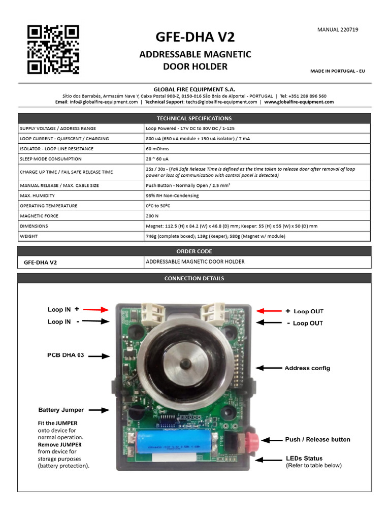 Gfe Dha V2 Manual | PDF
