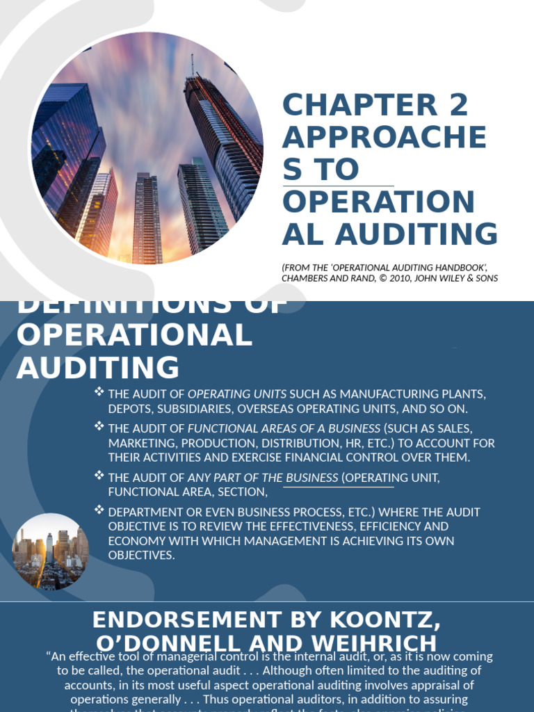 05 Ch.02 Approaches To Operations Audit - Part1 - Forcanvas | PDF