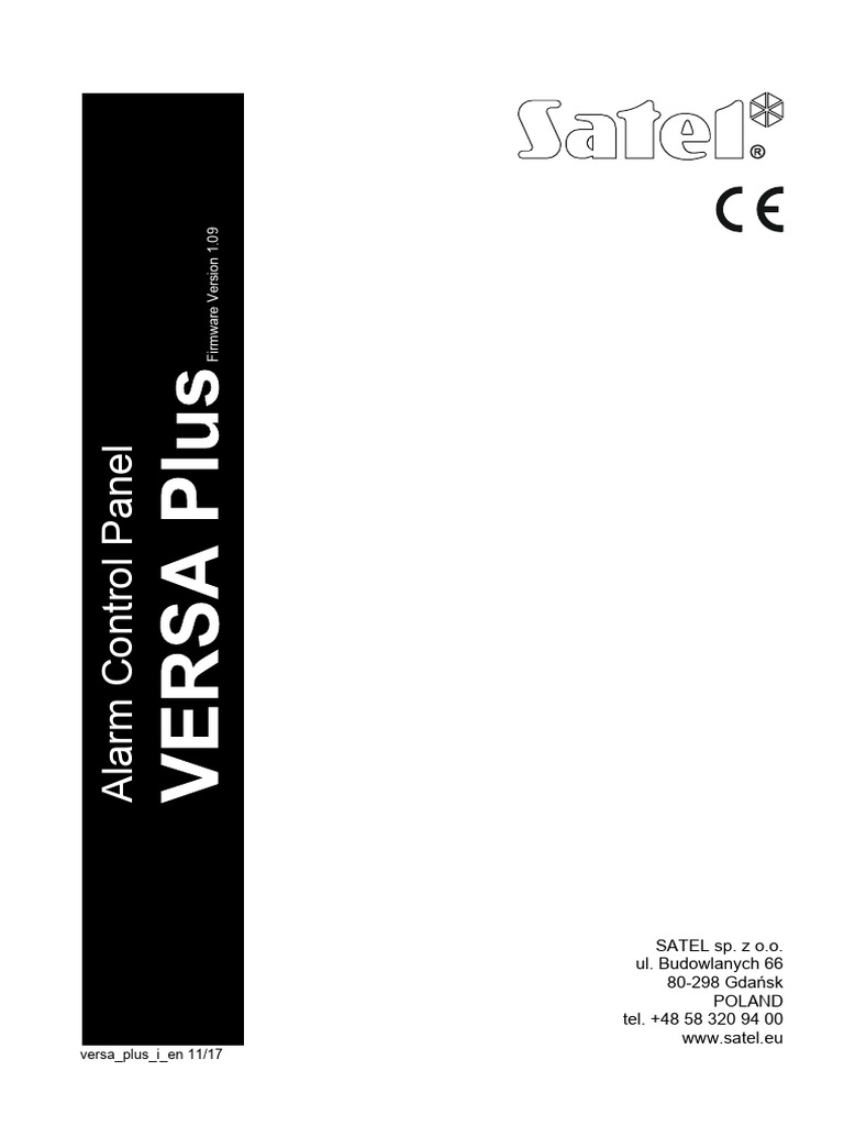 VERSA PLUS - EN Installer Manual | PDF