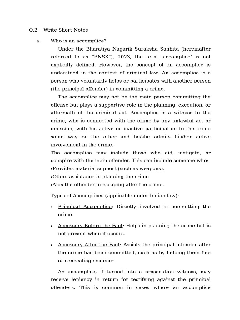 78 Sahil Salvi - BNSS | PDF | Plea Bargain | Social Science