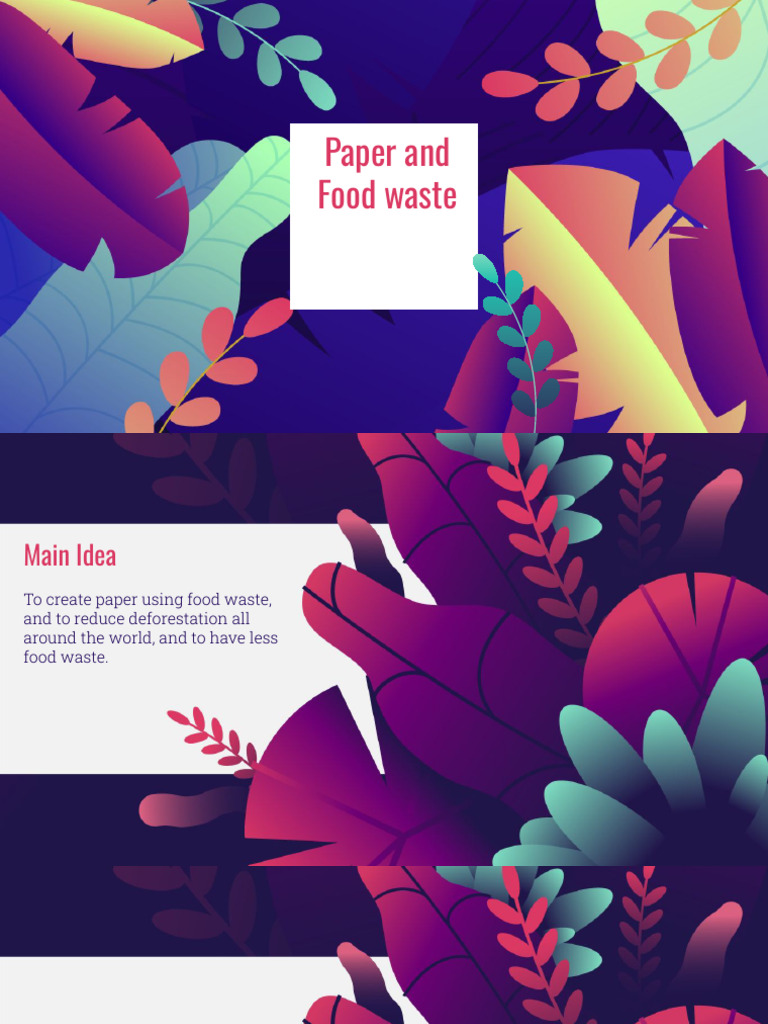 Paper and Food Waste | PDF