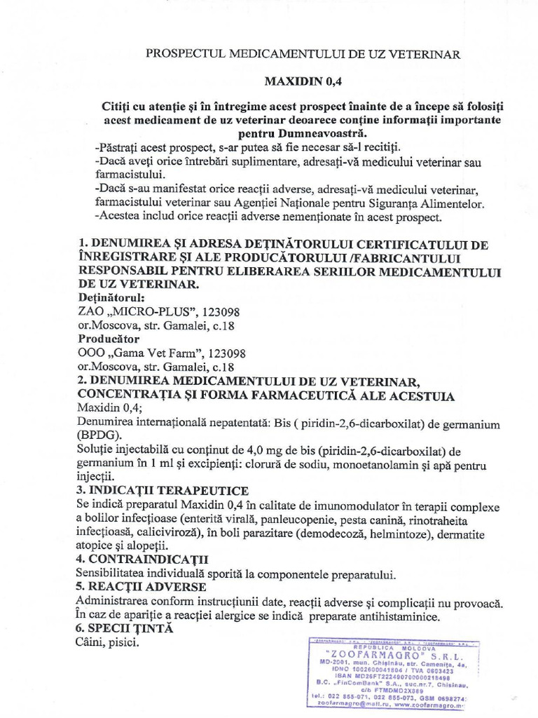 200021 Maxidin 0.4 Prospect | PDF