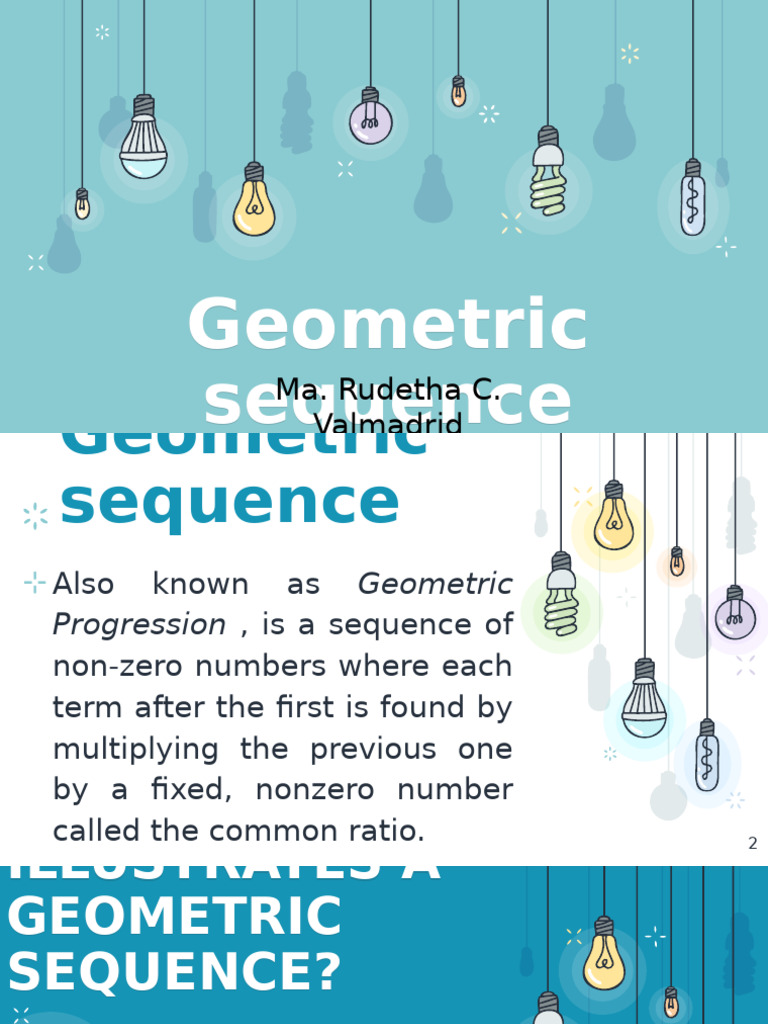 Geometric Sequence 1 | PDF