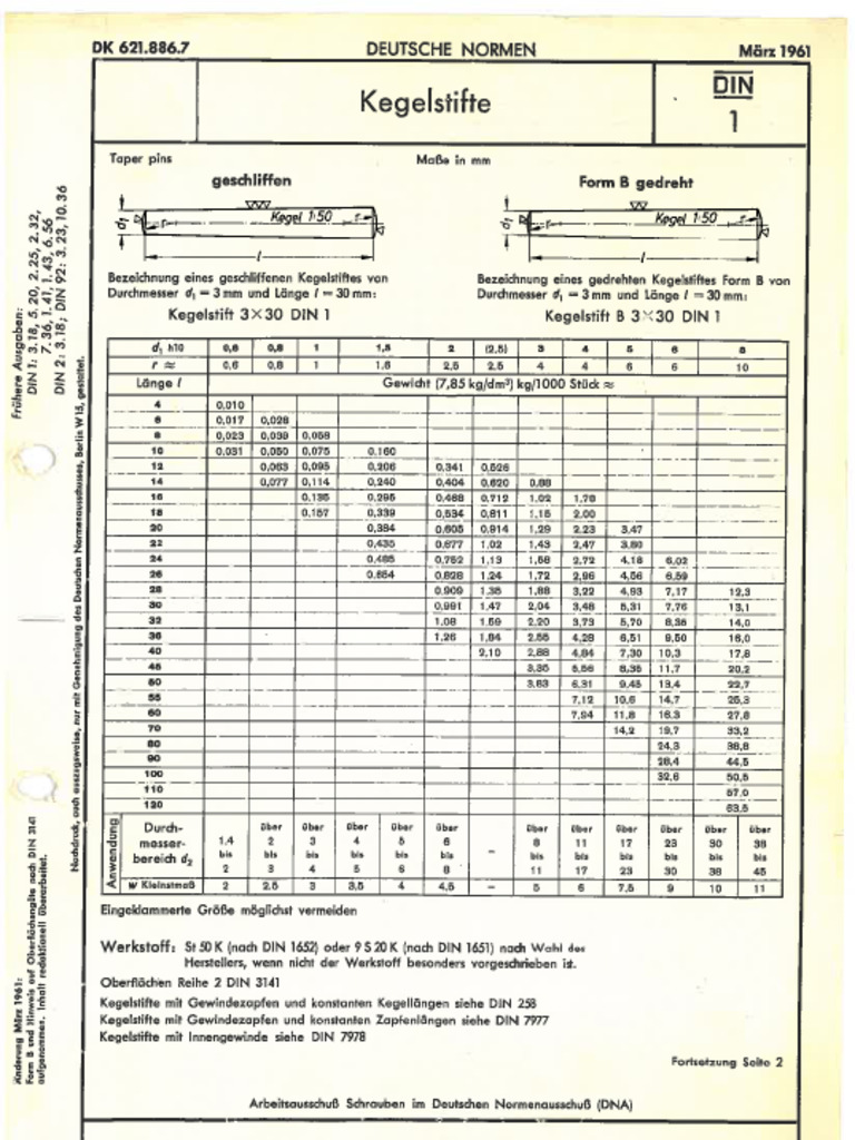Din 01 | PDF