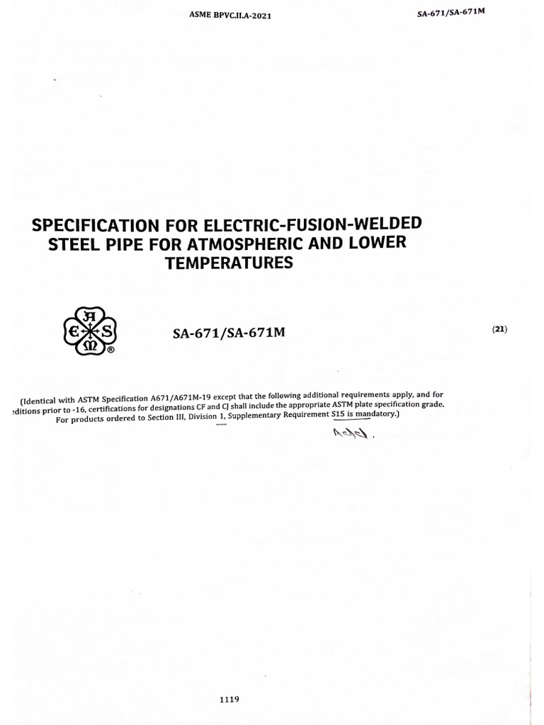 SA 671-2021 Std. | PDF
