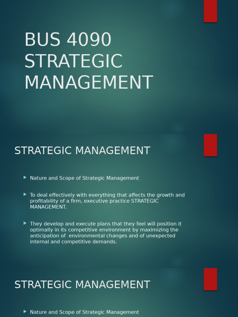 Bus 4090 Week1slides | PDF