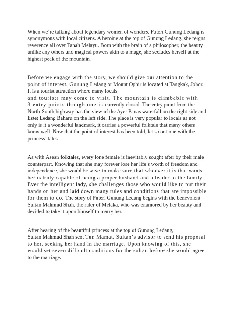 Puteri Gunung Ledang | PDF
