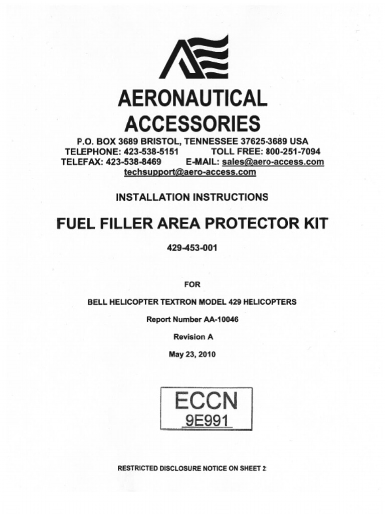 Aa-10046 Fuel Filler Area Installation | PDF