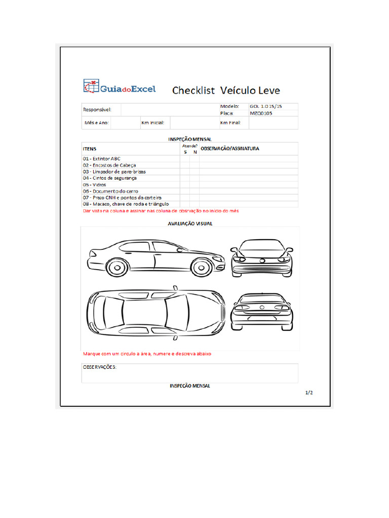 Checklist Veicular-2 | PDF