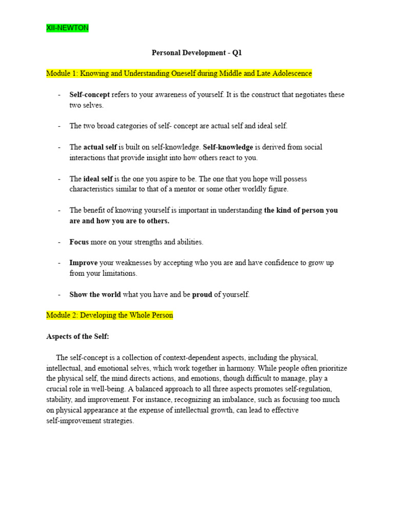 PerDev Reviewer Q1 | PDF