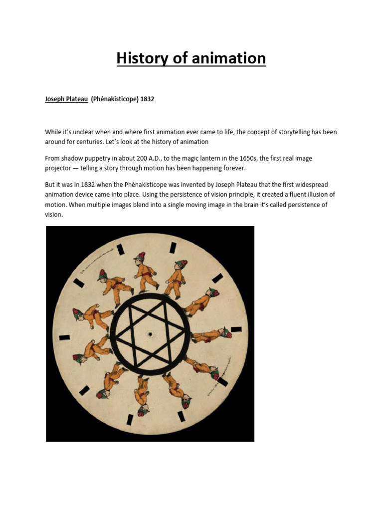 History of Animation | PDF