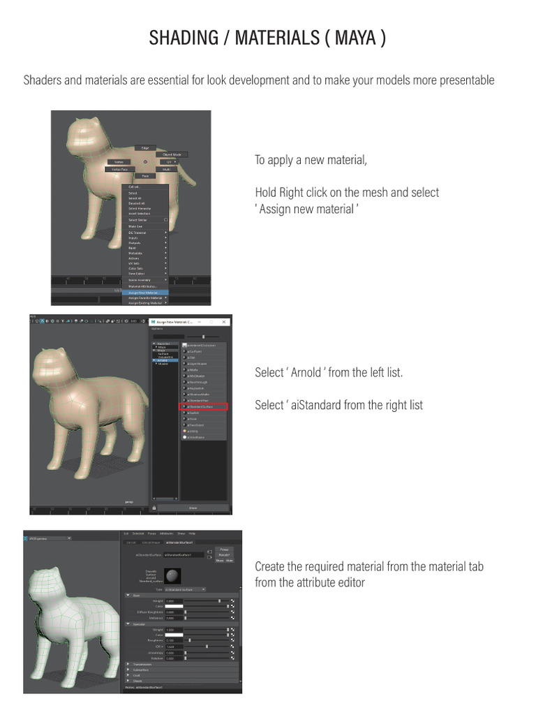 Maya Shading SM | PDF