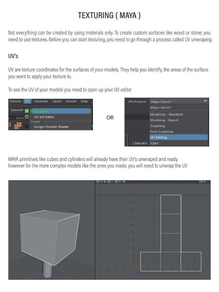 MAYA Texturing SM | PDF