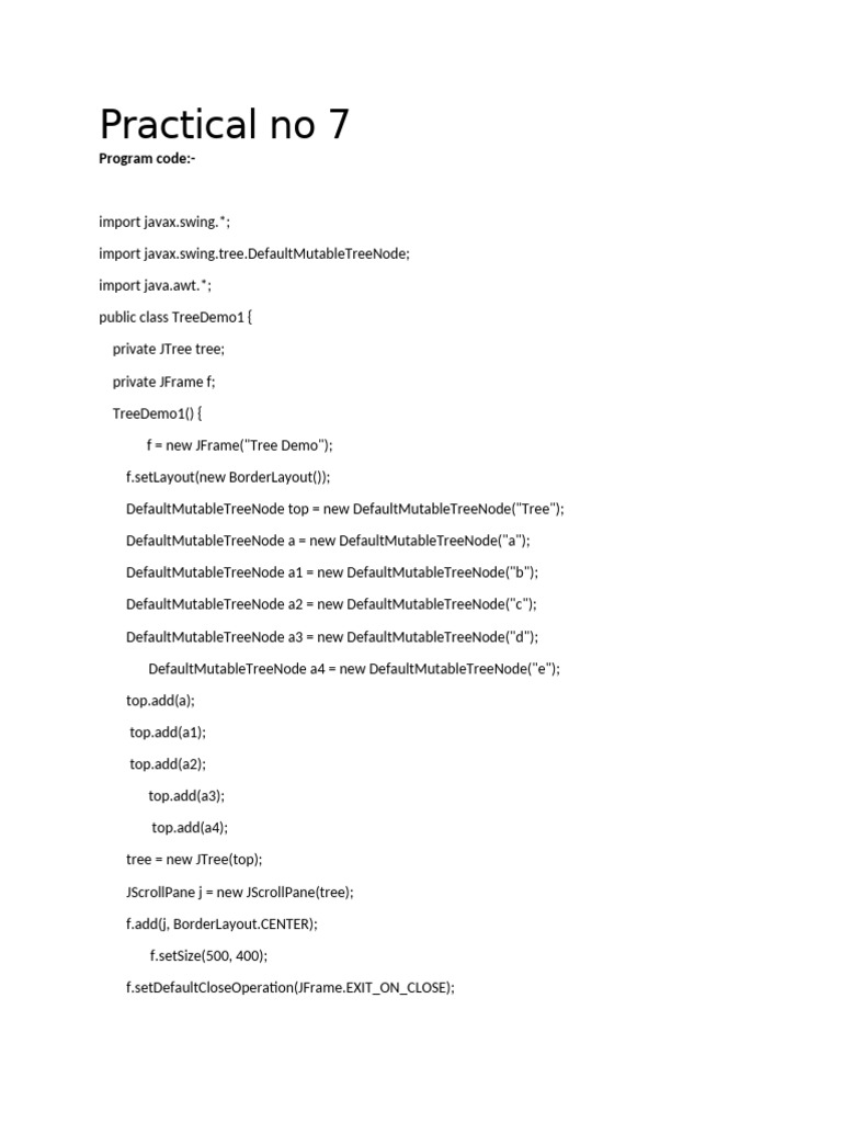 Practical No 7 | PDF | Computer Programming | Computers