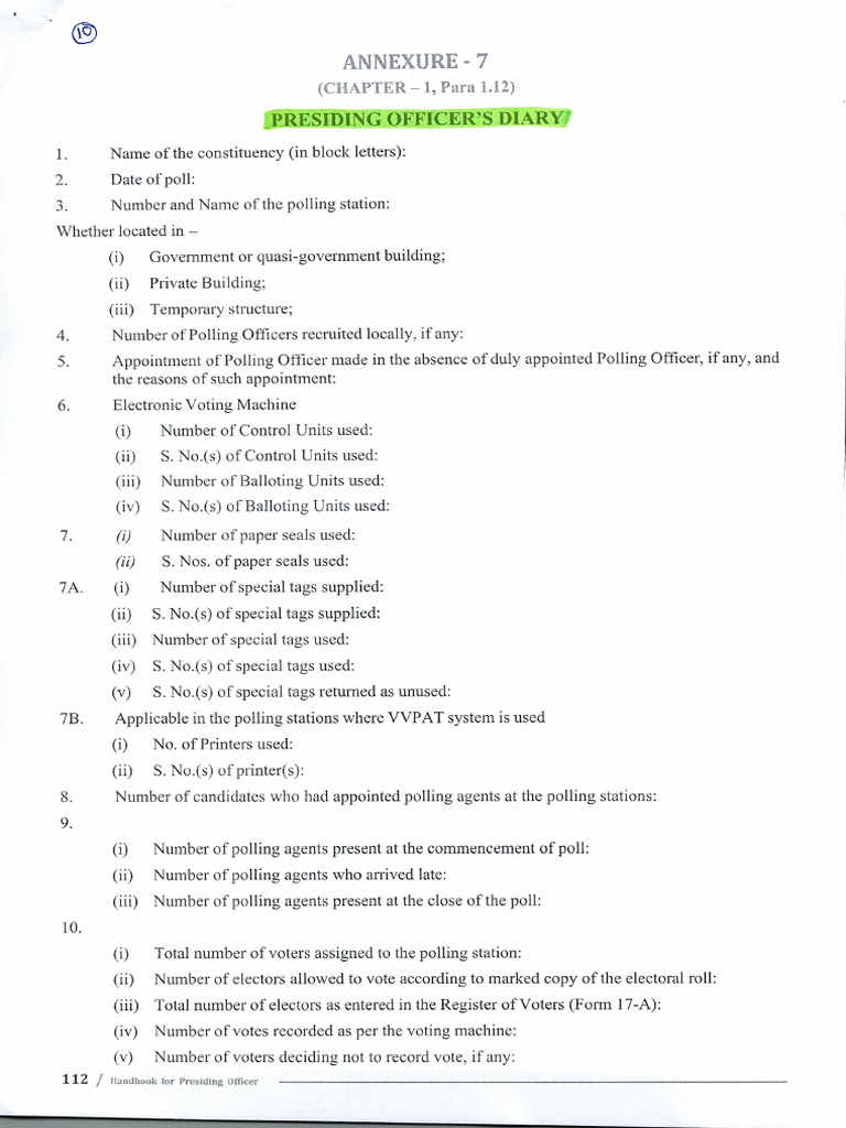 Annexure 7 Blank | PDF