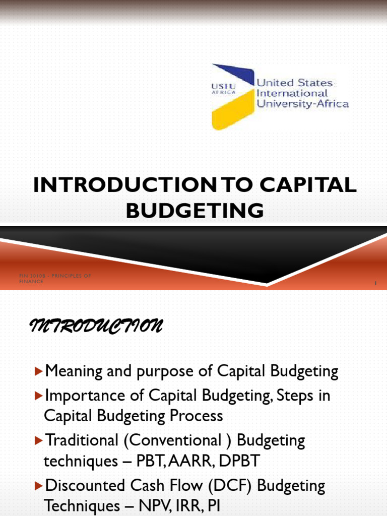 Lesson_1_CAPITAL_BUDGETING | PDF