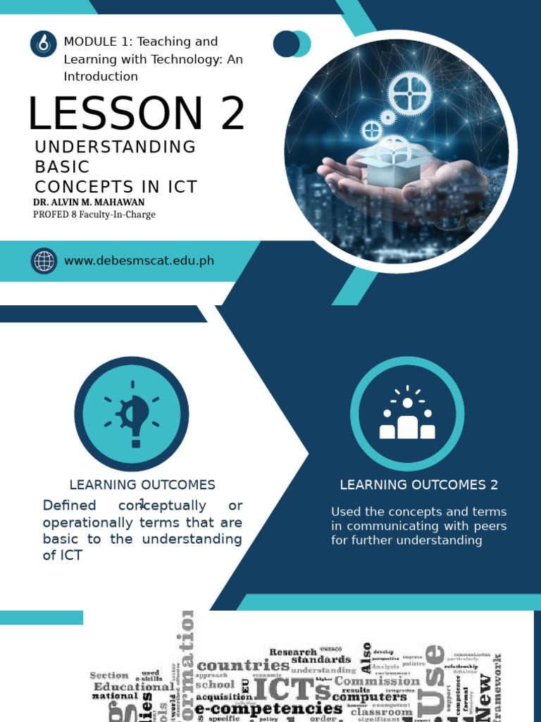 MODULE 1. Lesson 2-Understanding The Basic Concepts of ICT | PDF