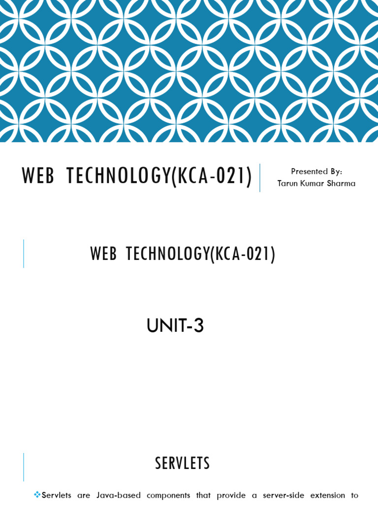 WT Unit3 | PDF