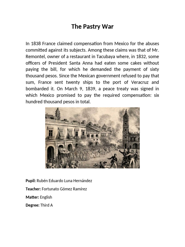 The Pastry War | PDF