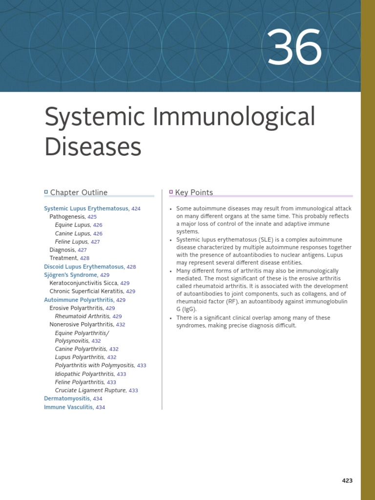 Ch36_Systemic Immunological Diseases | PDF