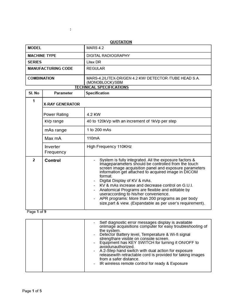 Allengers MARS 4.2 LITEX DR | PDF