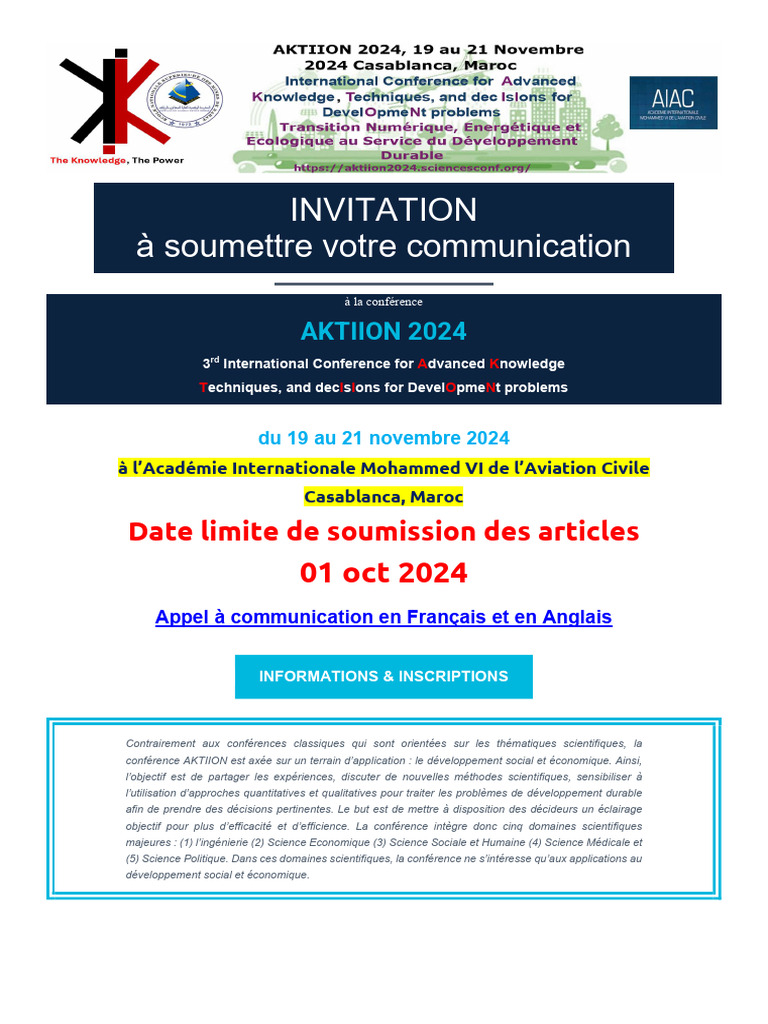 Invitation AKTIION 2024 | PDF