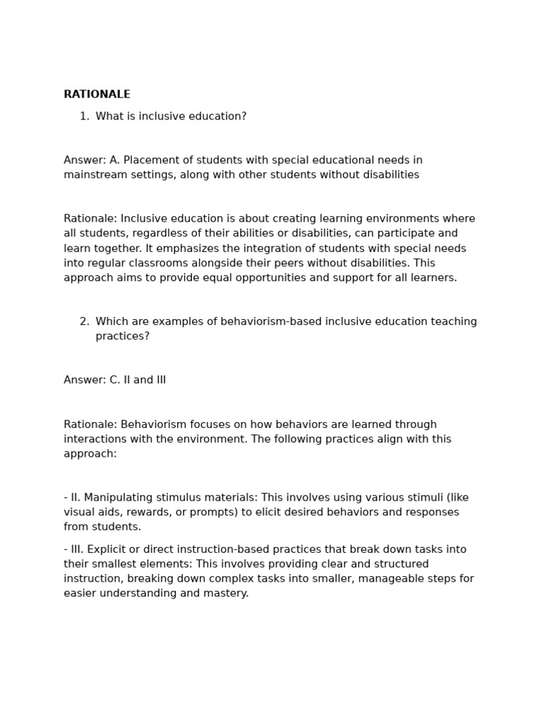 Rationale | PDF