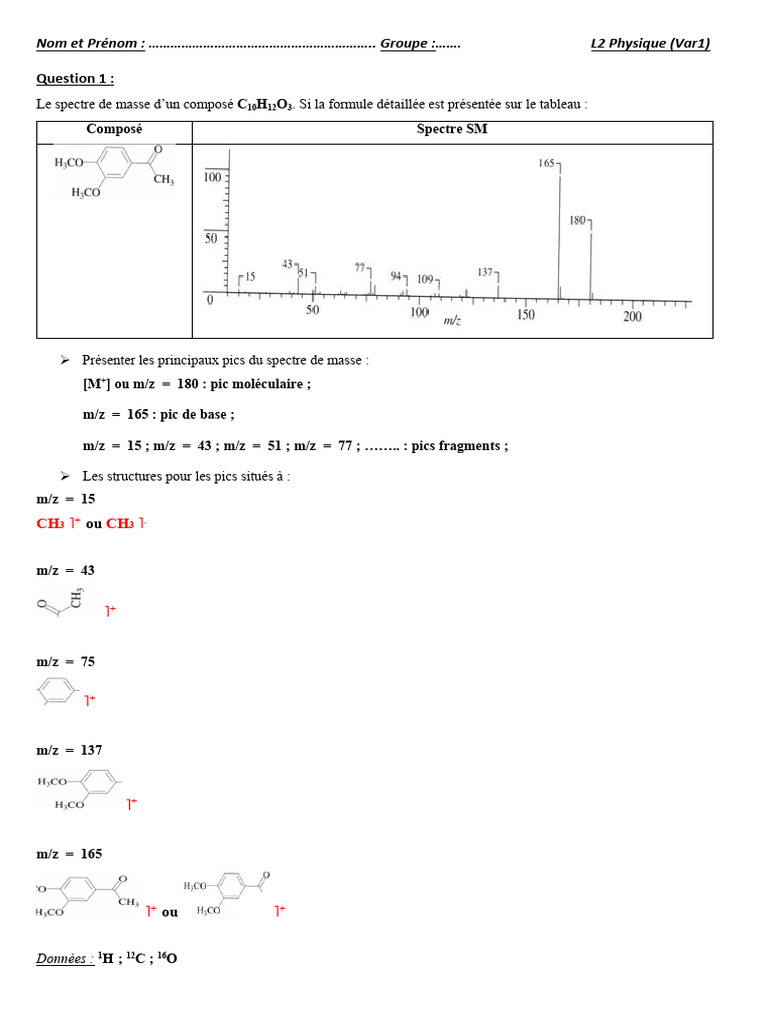 Interro 1-2-3 TA Corrigé | PDF