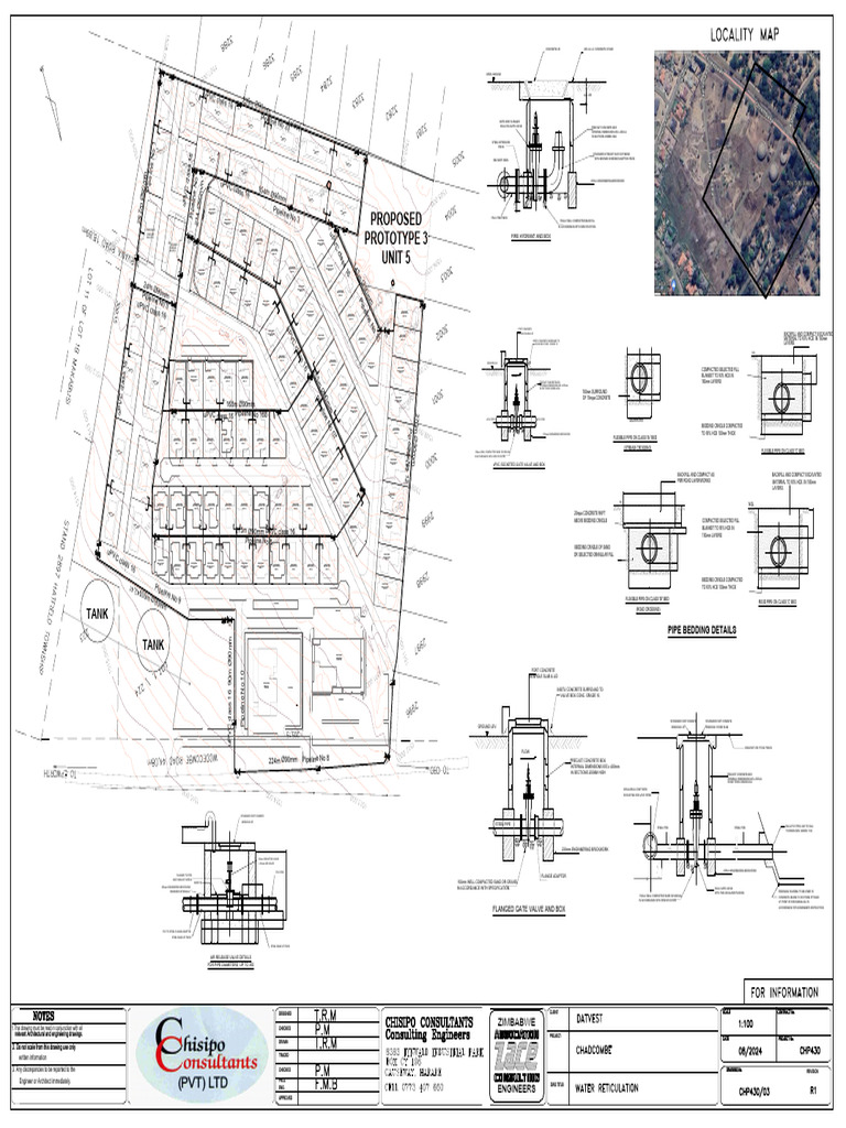 CHADCOMBE DEVELOPMENT WATER RETICULATION LAYOUT. | PDF