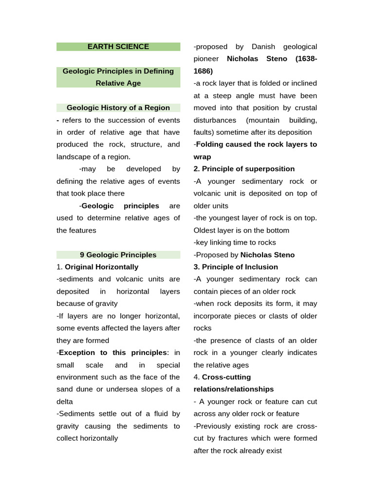 Earth Science (Reviewer) | PDF