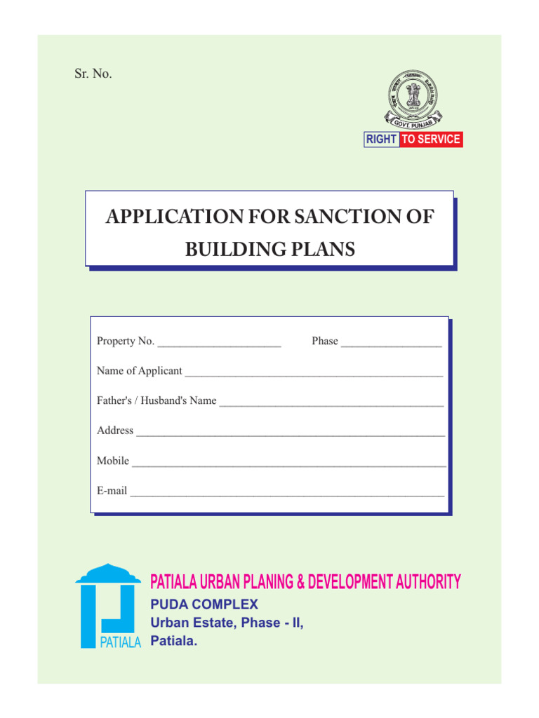 Application-For-Sanction-Of-Building-Plans (1) | PDF
