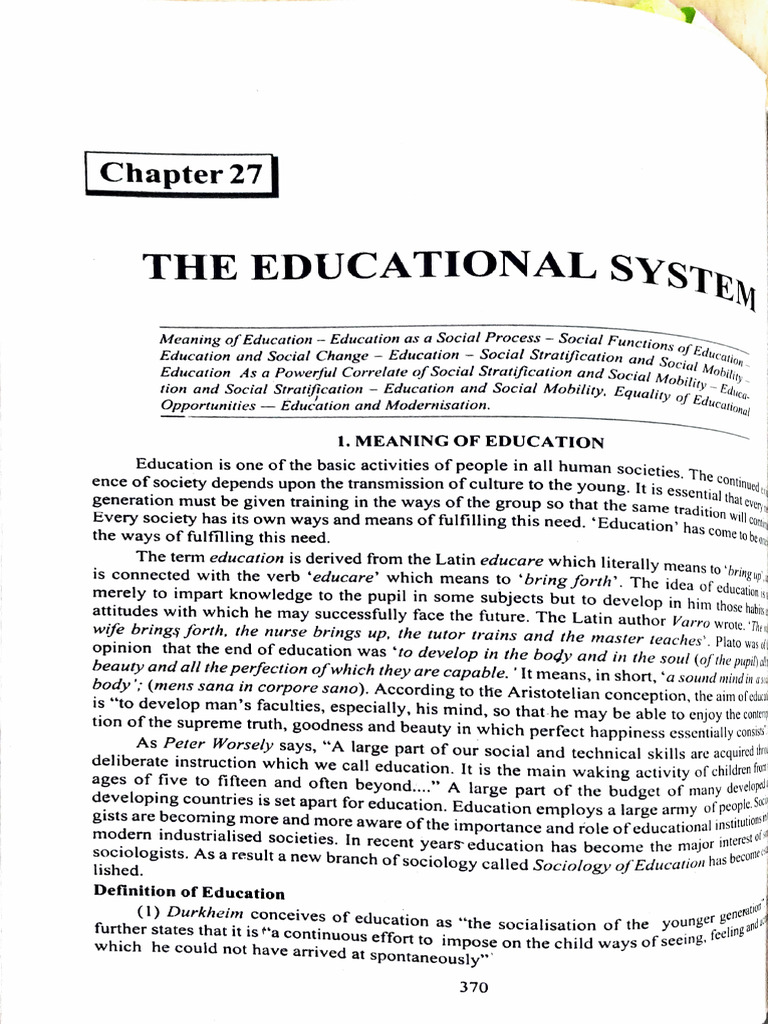 Education System | PDF