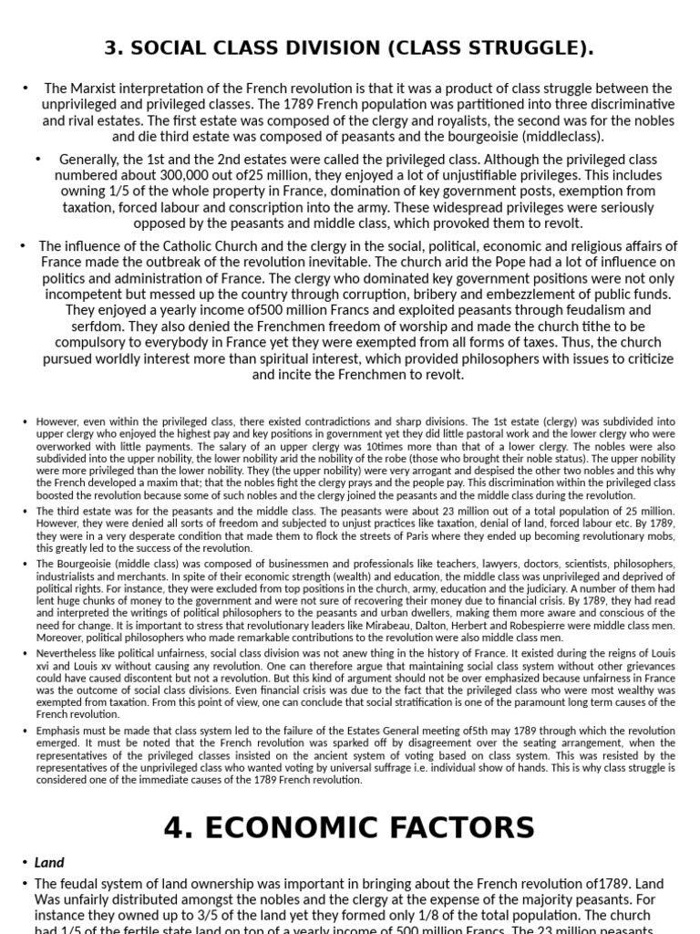 Social Class Division | PDF