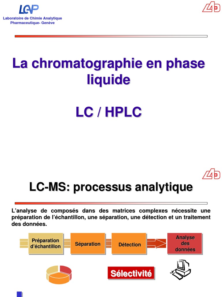 HPLC | PDF | Chromatographie | Chromatographie en phase liquide à haute ...