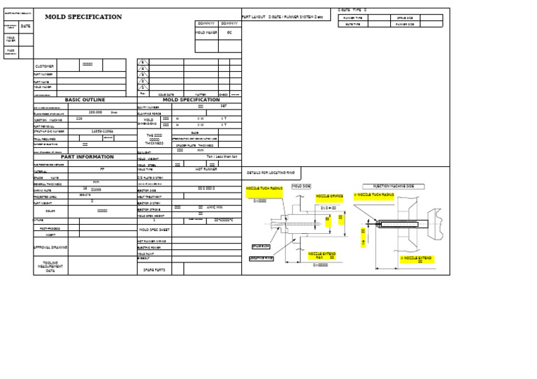 Mold specification request | PDF