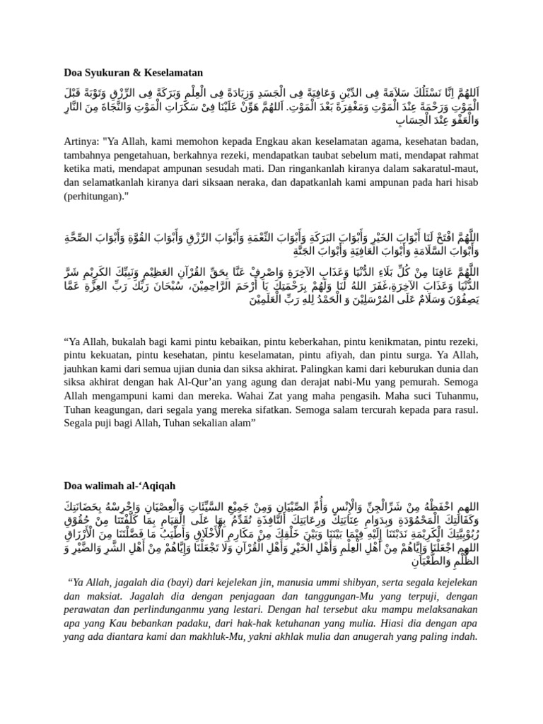 Doa Umum | PDF