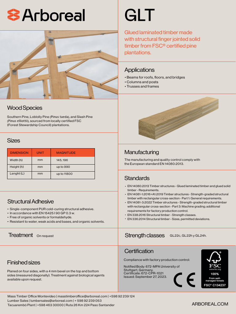GLT Data Sheet Arboreal | PDF
