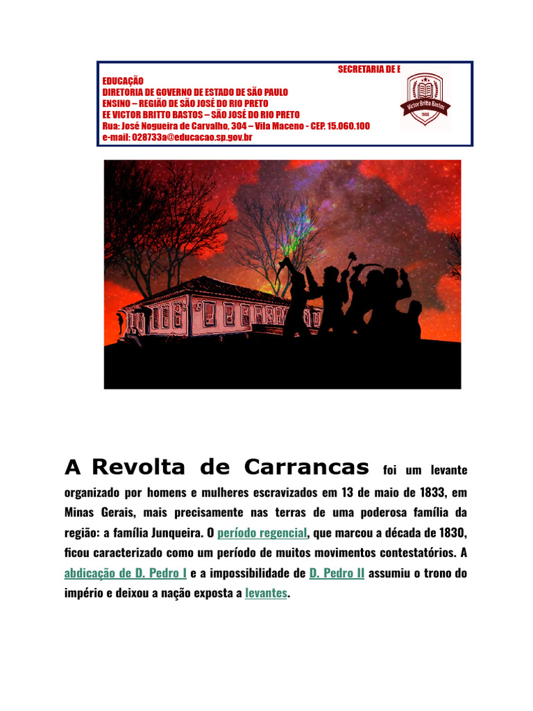 A Revolta de Carrancas | PDF