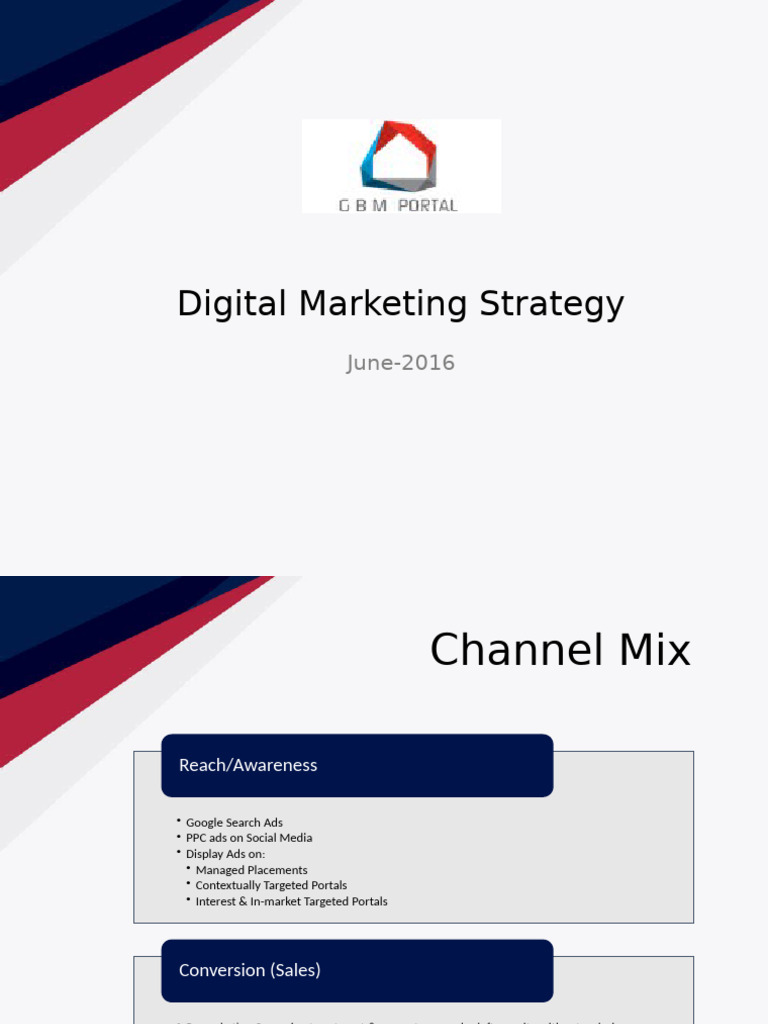 GBM - Digital Plan - Revised | PDF