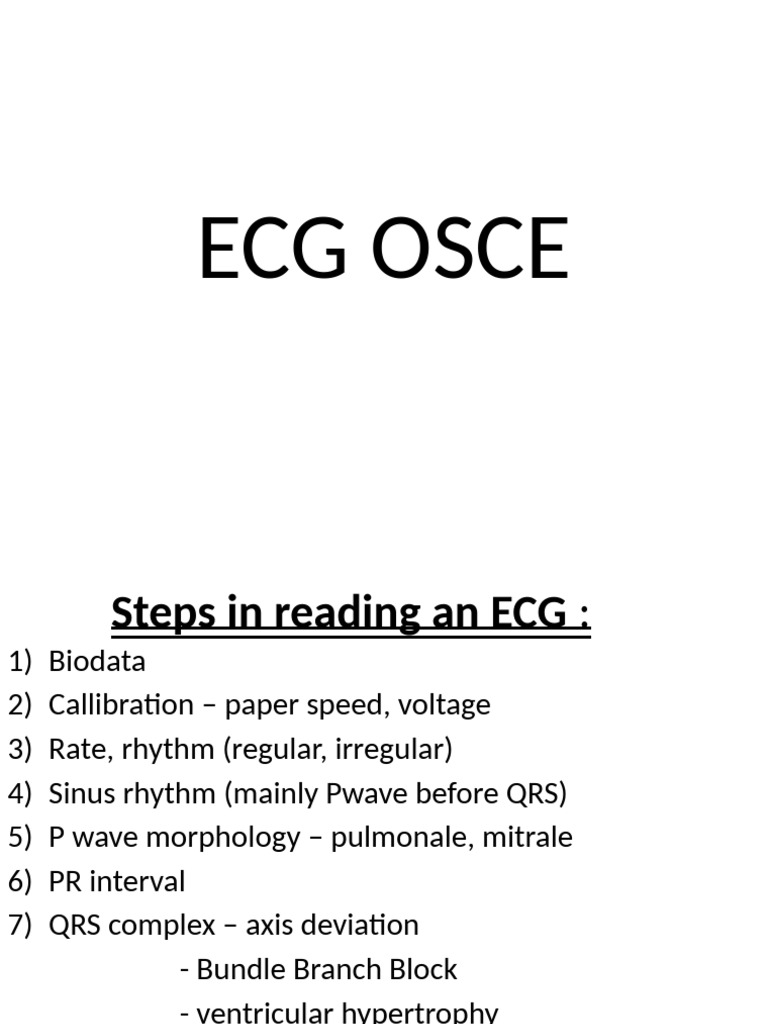Ecg Osce | PDF
