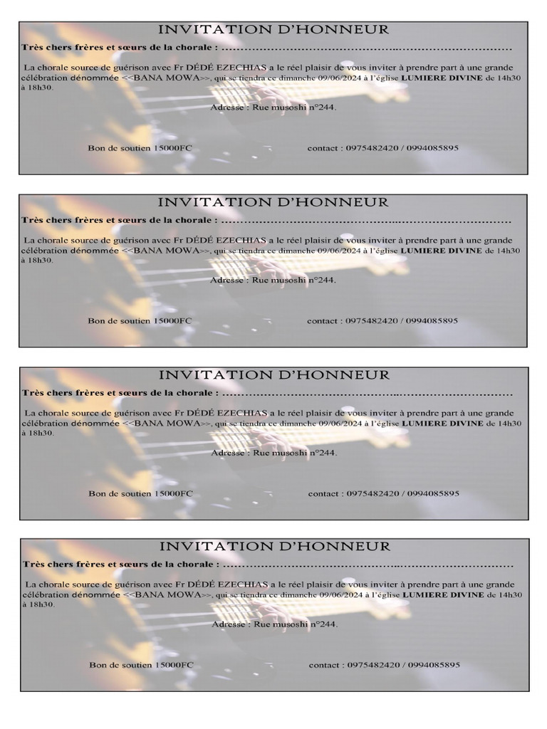 Invitation Multiple | PDF