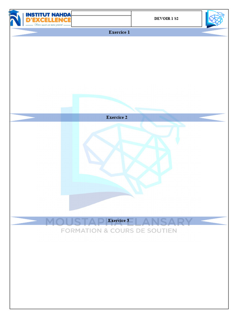 Devoir 1 S2 | PDF