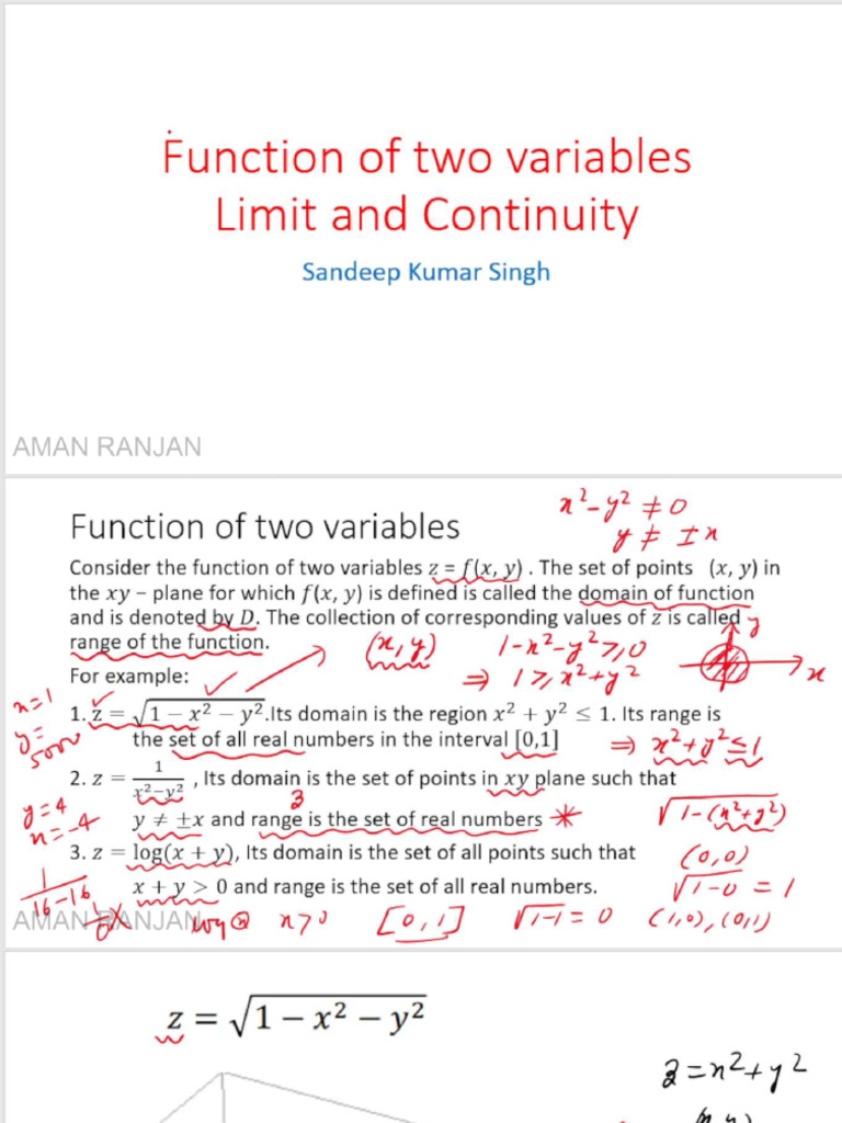 Limit and Continuity - Full Notes | PDF