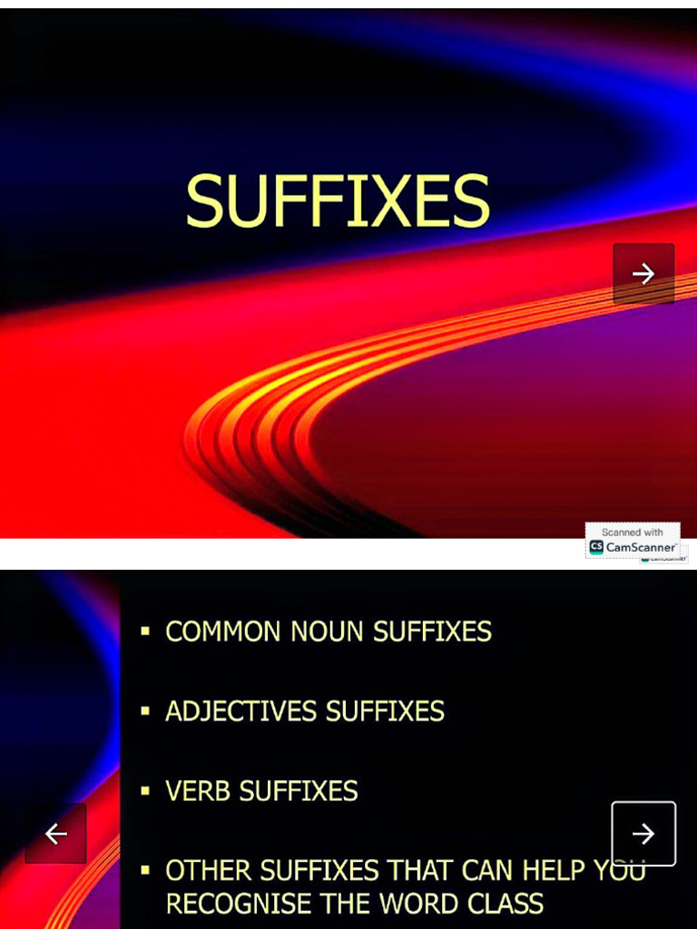 Suffixes | PDF