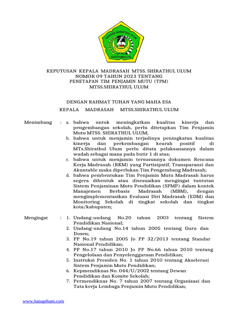 SK TIEM TPM 2023-2024 SU Fix | PDF
