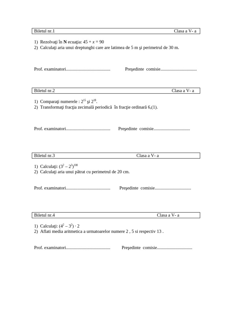 Clasa-A-5-A Corigenta | PDF