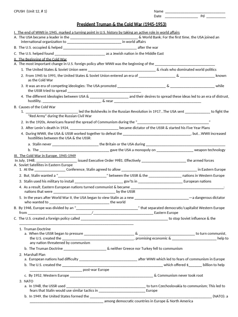 1 The Cold War 2 | PDF